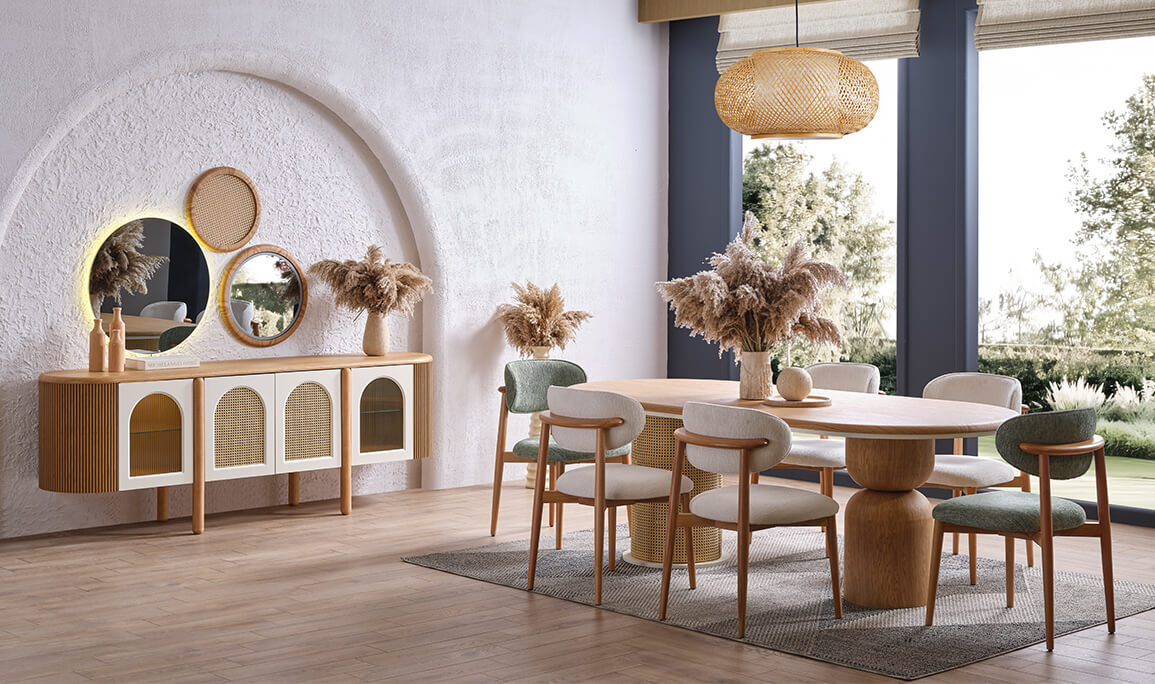 Begonvil Bohem Yemek Odası | 2025 Model